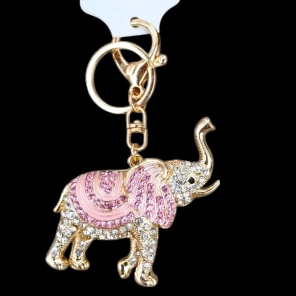 Bags | Pink Elephant Bag Charm | Poshmark